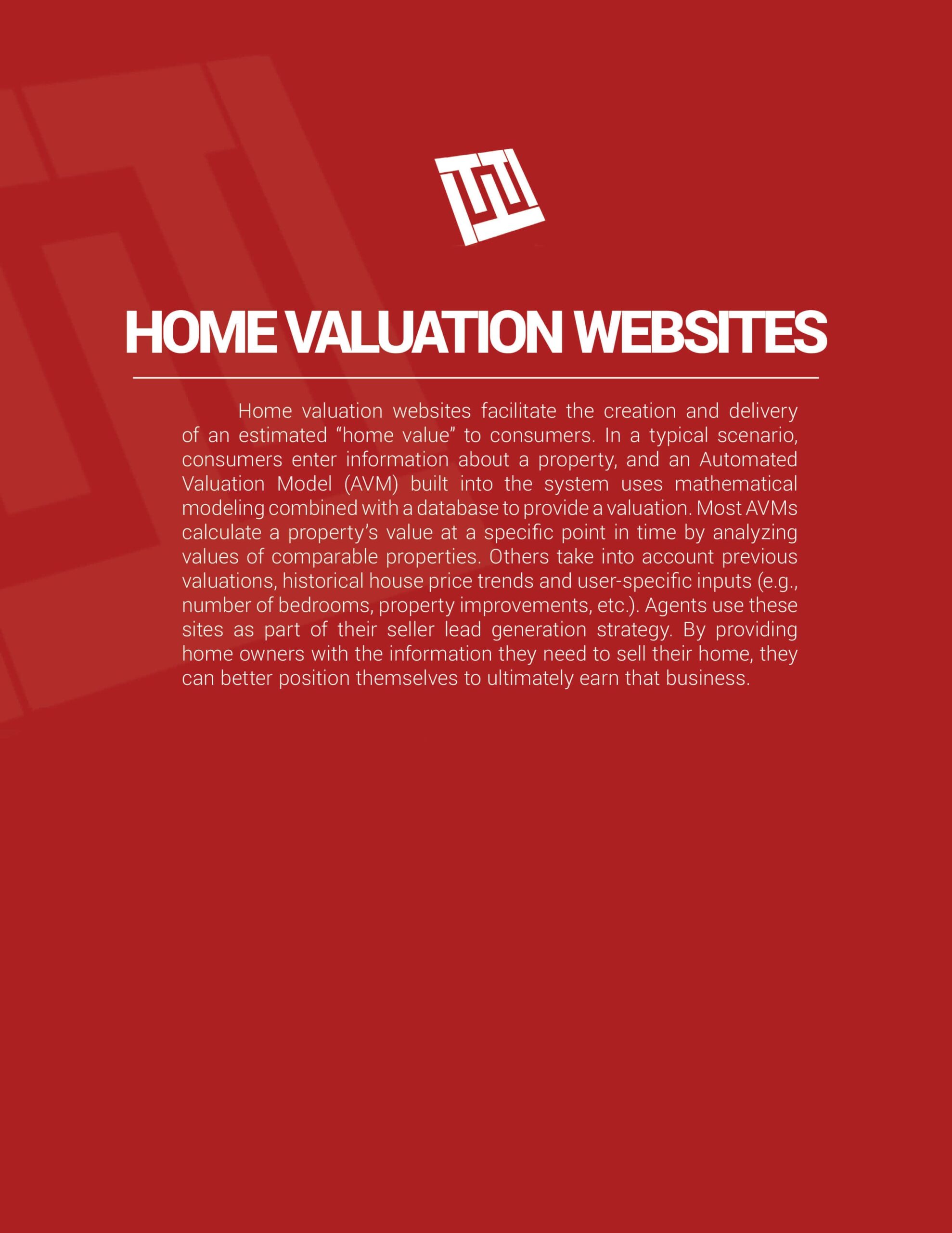 Home Valuation Websites - T3 Trends